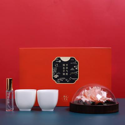 Cina Logo Aromatizzazione a mano in ceramica in peonia Il regalo perfetto per i prodotti di ufficio finali in vendita