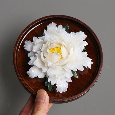 Cina Logo Aromatizzazione a mano in ceramica in peonia Il regalo perfetto per i prodotti di ufficio finali in vendita