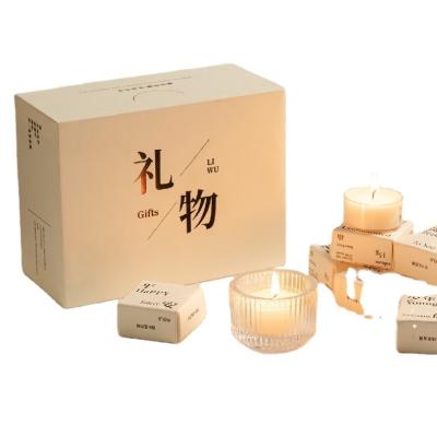 Agenzia di viaggio Candelabra aromaterapia bianca destinata Box regalo Mini candele Set per interni
