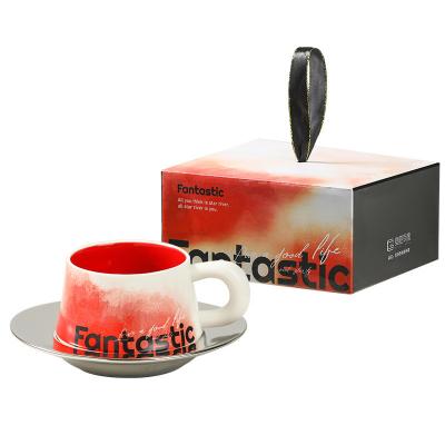 Cina Capacità Tazza d'acqua Tazza Latte Art grande in serie Fantesi per regali aziendali personalizzati in vendita