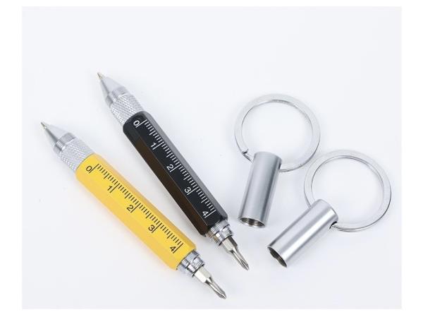 Quality Copper Keychain Tool Pen with Digital Printing Ruler Ballpoint Pen and for sale