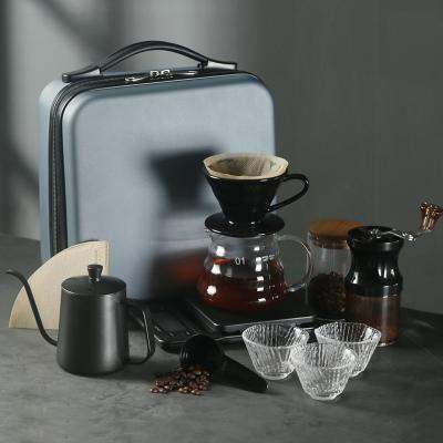 Cina Presentazione Set regalo Stile Viaggio Set da caffè Portatile Outdoor Coffee Equipment Business Gift in vendita
