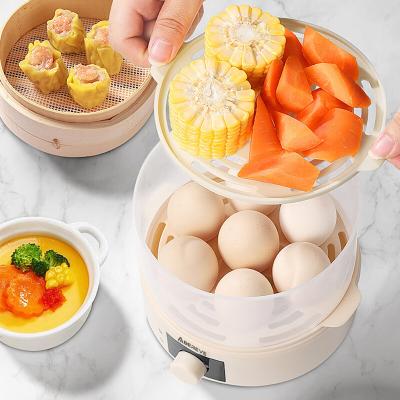 Cina Hotel and Resort Double layer Egg Cooker Small Power Steamer per dormitori domestici in vendita