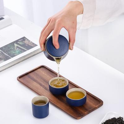 Cina Migliora il tuo tempo di tè con il nostro Portable Black Pottery Kung Fu Set Educational Oriented in vendita