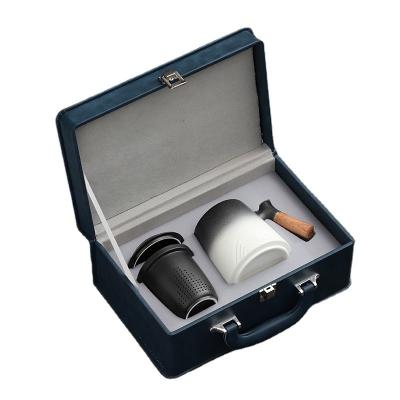 China High Beauty Ceramic Cup Gift Box Set para las conferencias de oficina y empresas en venta