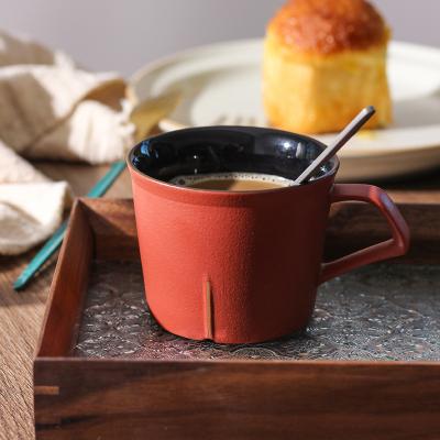 Cina Stampa su telaio di seta Tazza minimalista giapponese Premio per attività pratiche per tazze di caffè in vendita