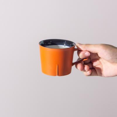 Cina Stampa su telaio di seta Tazza minimalista giapponese Premio per attività pratiche per tazze di caffè in vendita