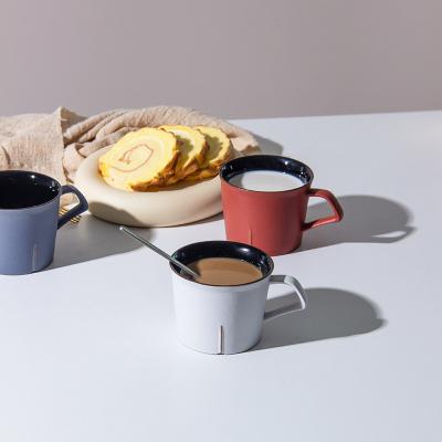 Cina Stampa su telaio di seta Tazza minimalista giapponese Premio per attività pratiche per tazze di caffè in vendita