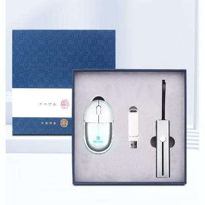 China Hotel & Resort Custom Mouse Business Gift Box Set voor meerdere combinatie logo's Te koop