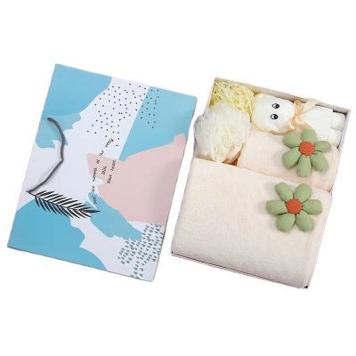 China Customizable Logo Small Fresh Towel Gift Box Set for the March 8th Goddess Festival for sale