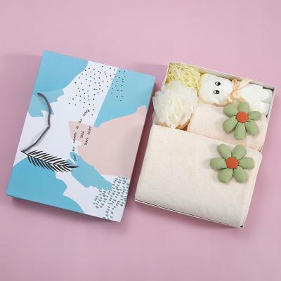 China Customizable Logo Small Fresh Towel Gift Box Set for the March 8th Goddess Festival for sale