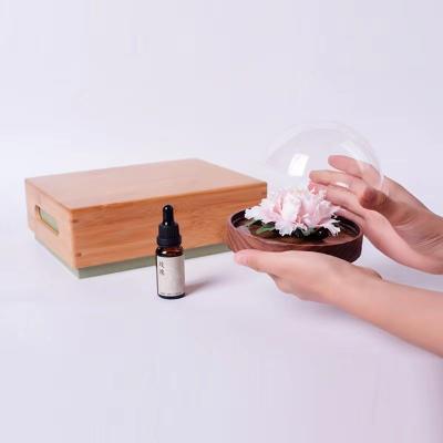 China 1 Kleurenprinten Keramische bloemenkneden met bamboebak en handtas cadeaubon Te koop