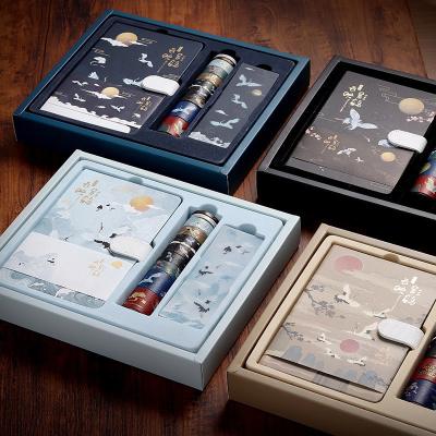 Cina Scatola regalo libro a mano Adesivo e nastro di carta segnalibro Buttone magnetico Combinazione di stile antico creativo per ufficio agricolo in vendita
