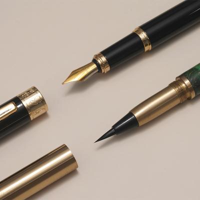 Cina 1-Color Graphics Printing Momiao President's Pen Hero Pen Water Brush 2-in-1 Box regalo in vendita