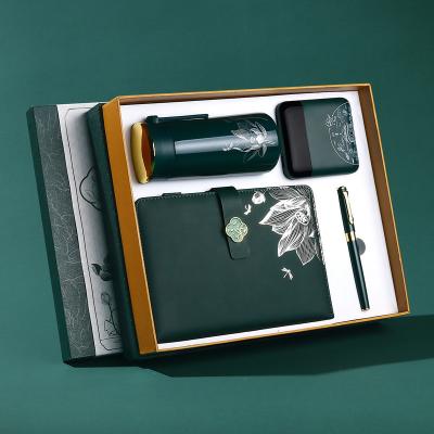 China Color Printed Business Gift Set Notepad Insulation Cup and Pen for Customized Logo for sale