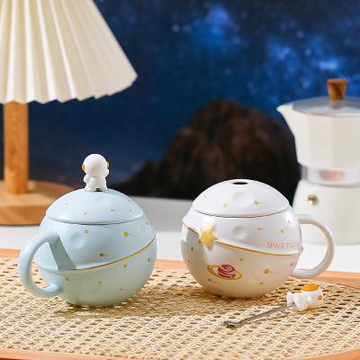 Cina Benefici per il matrimonio Regali per la festa di nozze Cute Astronaut Ceramic Cup per gli appassionati di spazio in vendita