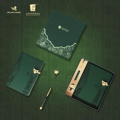 China A5 Notebook Bookmark Signature Pen Culturele en creatieve cadeautje set met aangepast logo Te koop