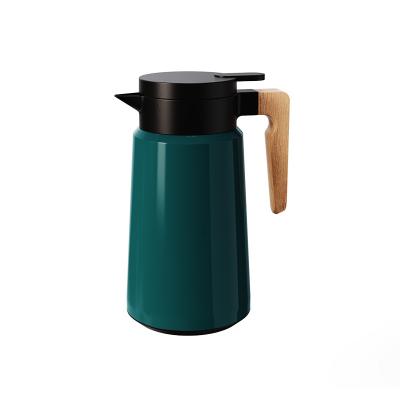 China Stay Hydrated at Work with Nordic Style Wooden Handle Insulated Kettle Large Capacity for sale
