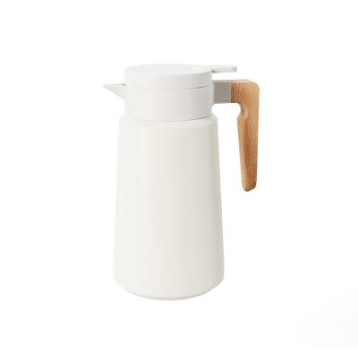 China Stay Hydrated at Work with Nordic Style Wooden Handle Insulated Kettle Large Capacity for sale