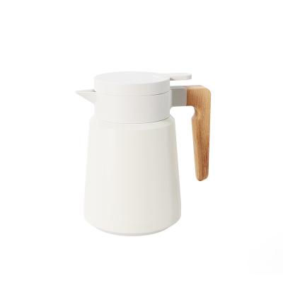 China Stay Hydrated at Work with Nordic Style Wooden Handle Insulated Kettle Large Capacity for sale