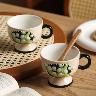 Cina Agenzia di viaggio Essentials Verniciato a mano Liri della valle Tazza di caffè in ceramica dalla Finlandia in vendita