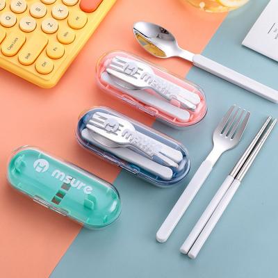 China Color Printing Stainless Steel Cutlery Set Detachable and Portable for Enterprises for sale