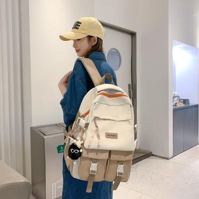 China Color Blocking Trend Large Capacity Backpack Ideal Novelty Gift for Hotel and Resort for sale