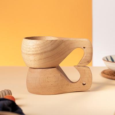 Cina Aggiorna il tuo equipaggiamento di viaggio con la tazza di caffè creativa integrata in legno finlandese retrò in vendita