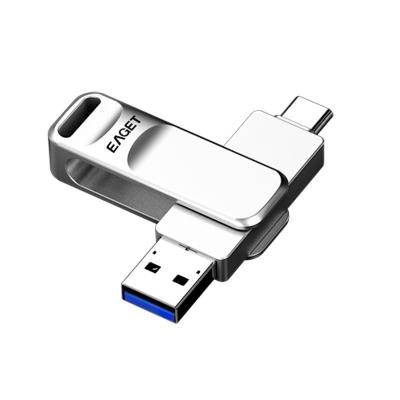 China Typ-C USB3.0 Dual-Interface USB-Laufwerk Drehkonstruktion für die Mehrzweck-Auto-Montage zu verkaufen
