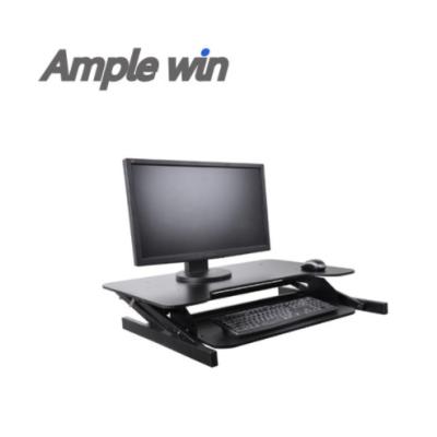 China Good quality metal manual crank computer sit stand desk for home or office for sale