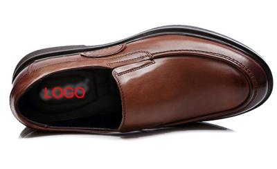 China Business Soft Sole Formal Shoes , Slip On Mens Brown Leather Driving Shoes for sale