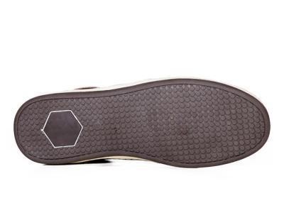 Cina Scarpe da ginnastica da uomo classiche marroni, scarpe da uomo in pelle originale. in vendita