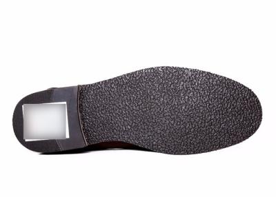 China Martin Mensen enkelschoenen Ronde teen Custom Echte lederen bruine laarzen Te koop