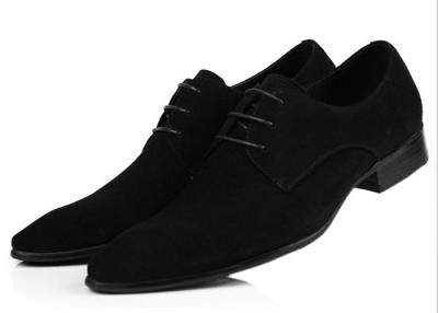 China Classic PU Suede Upper Men Formal Dress Shoes Oxfords Style Mens Black Casual Shoes for sale