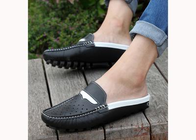 China Mode Zomer Echt leder Mensen Sandalen / Mensen Koeien Slippers Te koop