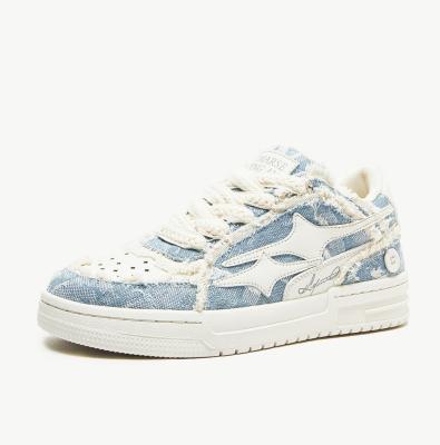 Cina Scarpe da ginnastica da donna in cuoio in stile americano in vendita