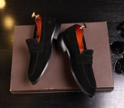 China Handgemaakte Suede Cortex Classic Mensen Lederen Loafers / Mens Casual Suede Loafers Te koop