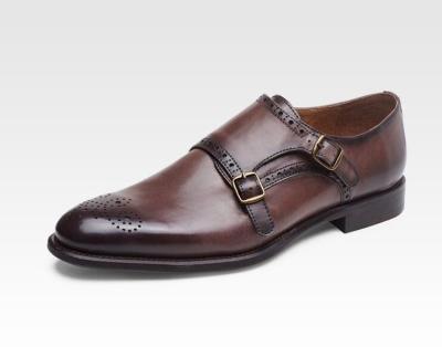 China Sapatos de couro italiano de moço, calças de couro para homens, detalhes. à venda