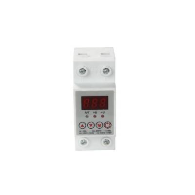 China 63A 2Poles Intelligent Over/Under Voltage  Protector with single row display for sale