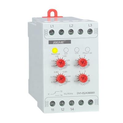 China DV1-05 Programmable Voltage Relay Monitor 3 Phase Under Over Voltage Device for sale