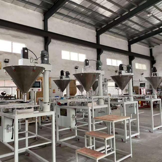 Melamine weighing machine integrated in production line
