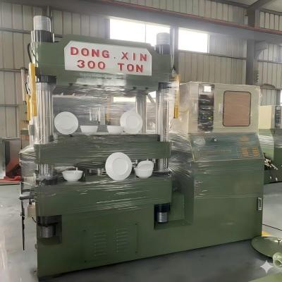 China Melamine Short Cycle Hydraulic Press Machine 300TON For Melamine Tableware Making for sale