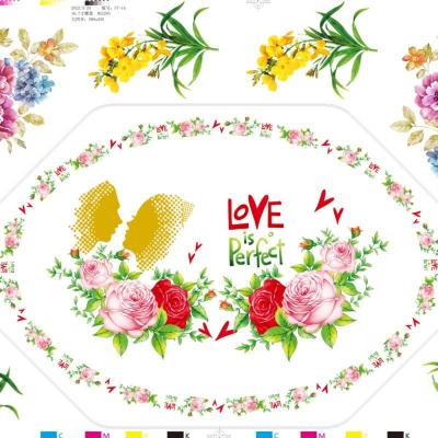 China Custom Logos Heat Resistant Melamine Foil Paper For Imitation Ceramic Dinnerware for sale