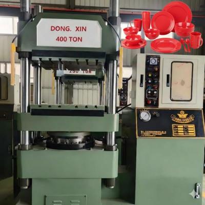 China CNC Controlled Double Color Melamine Press Machine Melamine Dinner Hydraulic Press for sale