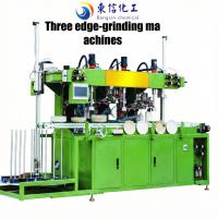 Quality 2KW Three Station Full Automatic Grinding Machine For Melamine Edge Finishing for sale
