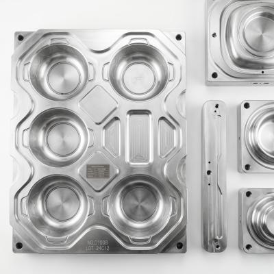 China Compression Molding Melamine Mold with Smooth Matte Surface Finish and P20 or 718 Steel for Industrial Dinnerware Production for sale