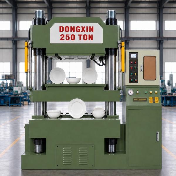 Quality 250t-350t Hydraulic Melamine Press Machine With Plc Control For Tableware for sale