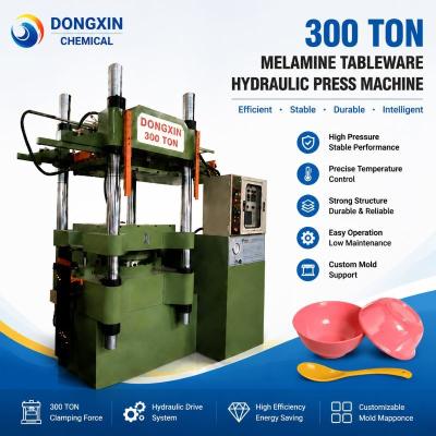 China 300 Tons Pressing Force High Efficiency Melamine Press Machine With PLC Control For Crockery Manufacturing for sale
