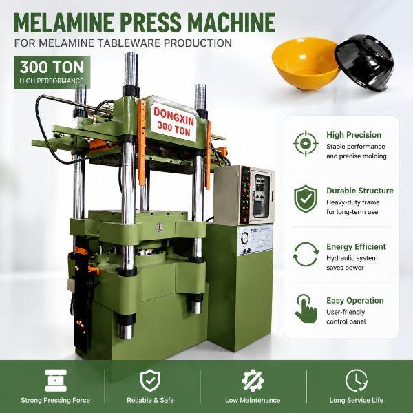 Quality Automatic Melamine Press Machine With PLC Control For Tableware Production for sale