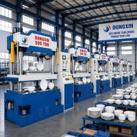 China Refurbished Melamine Press Machine 150T-400T PLC Touch Screen Hydraulic Molding Press for Tableware for sale